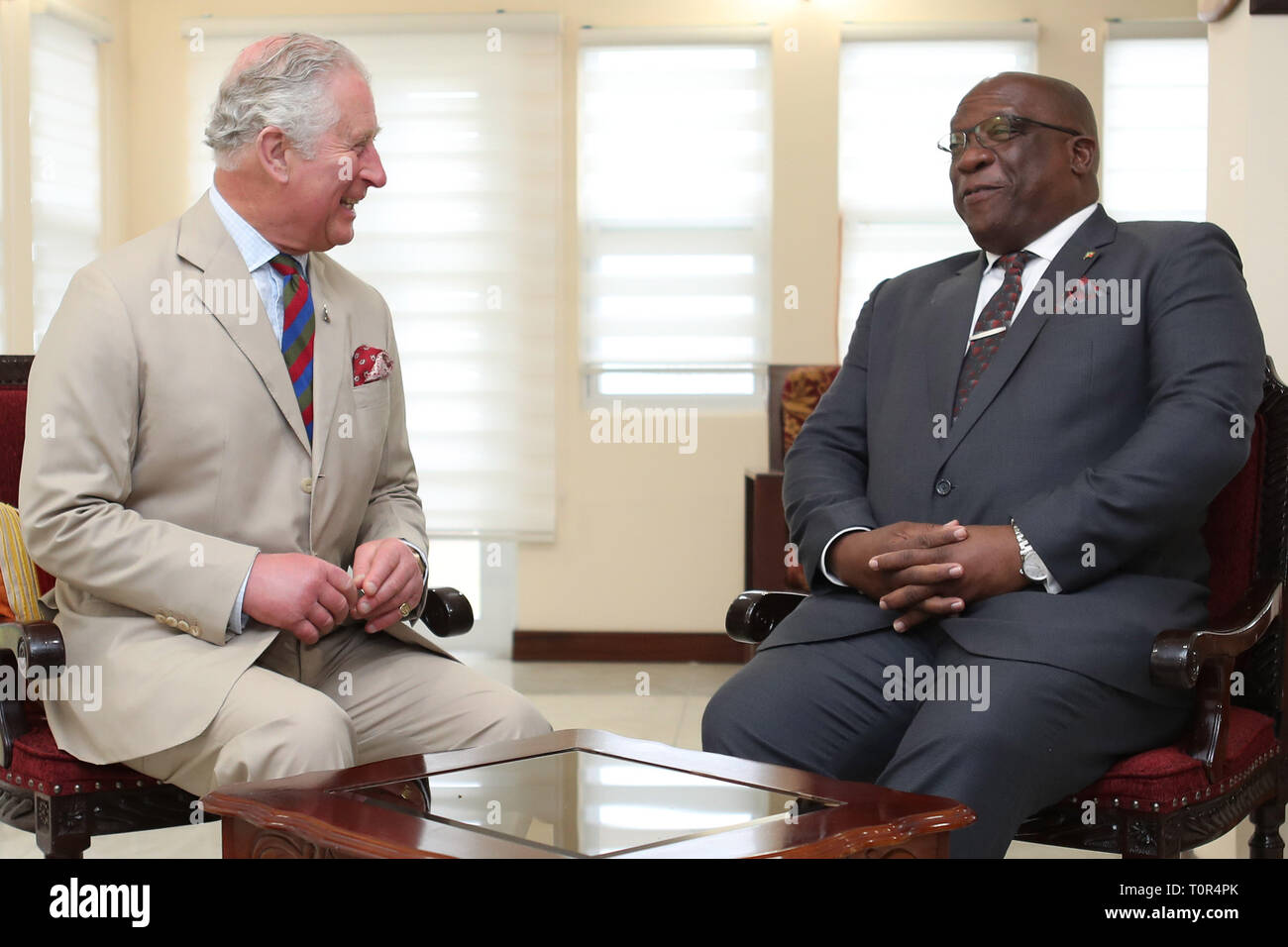 The Prince of Wales meets with Prime Minister Timothy Harris at ...
