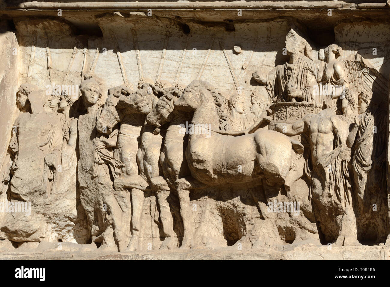 Bas-Relief of Victory Procesion of Emperor Titus after the Siege of ...