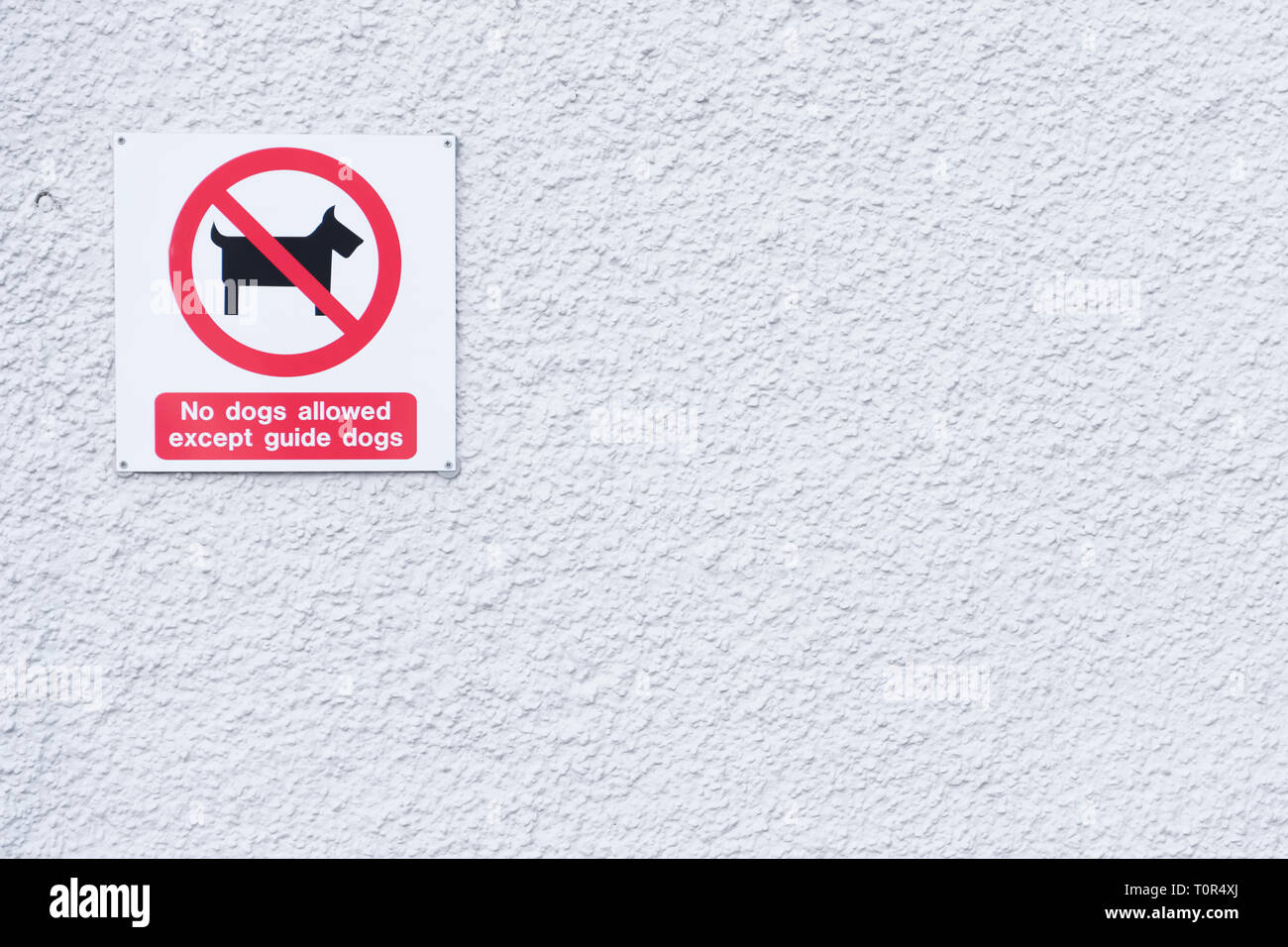 Guide dogs only sign for the blind Stock Photo - Alamy