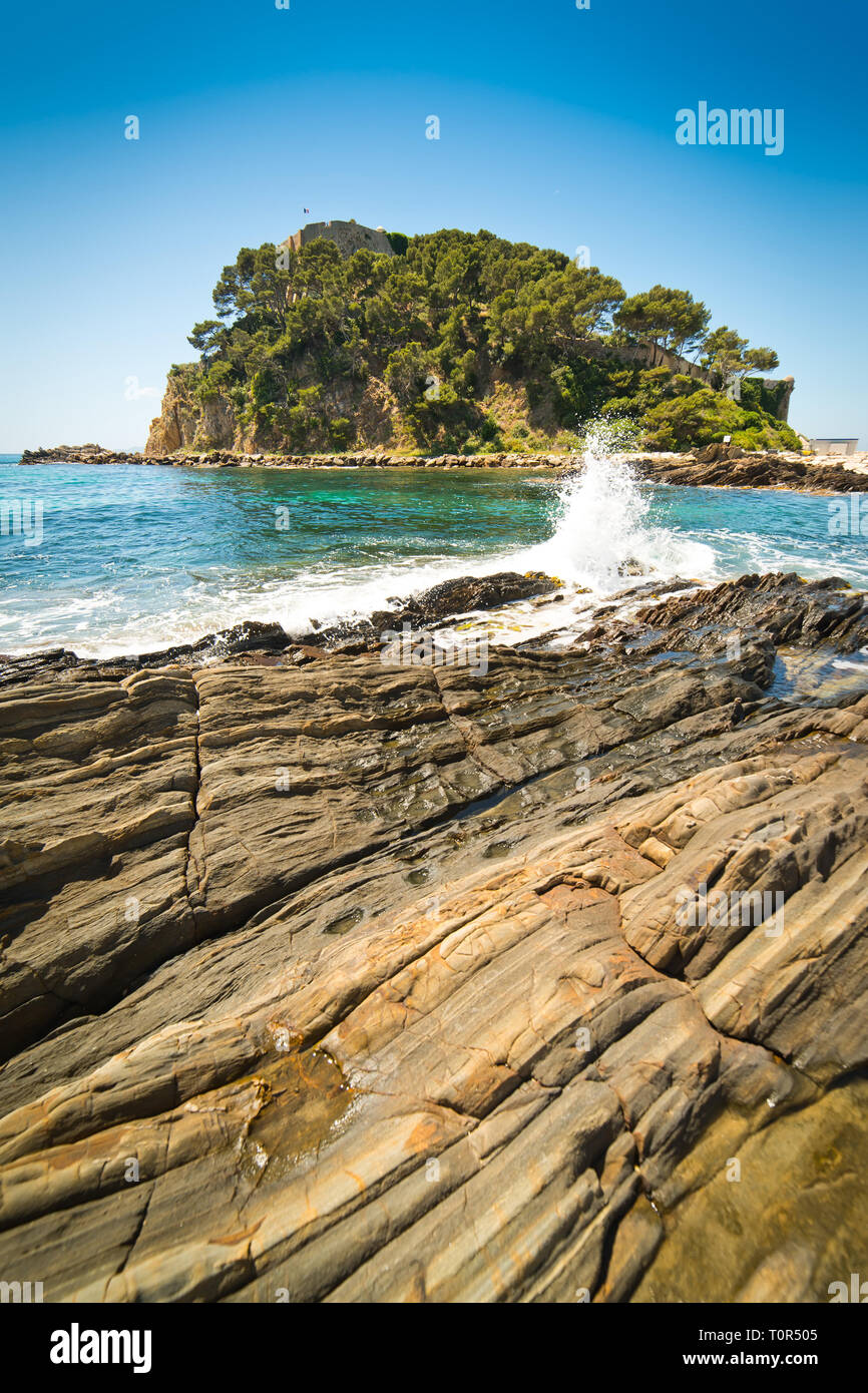 Fort de Bregancon in southern France - residence of President of France ...
