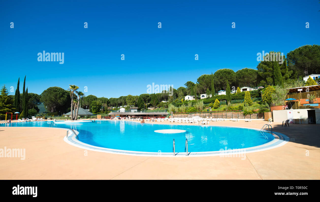 Camping france swimming hi-res stock photography and images - Alamy