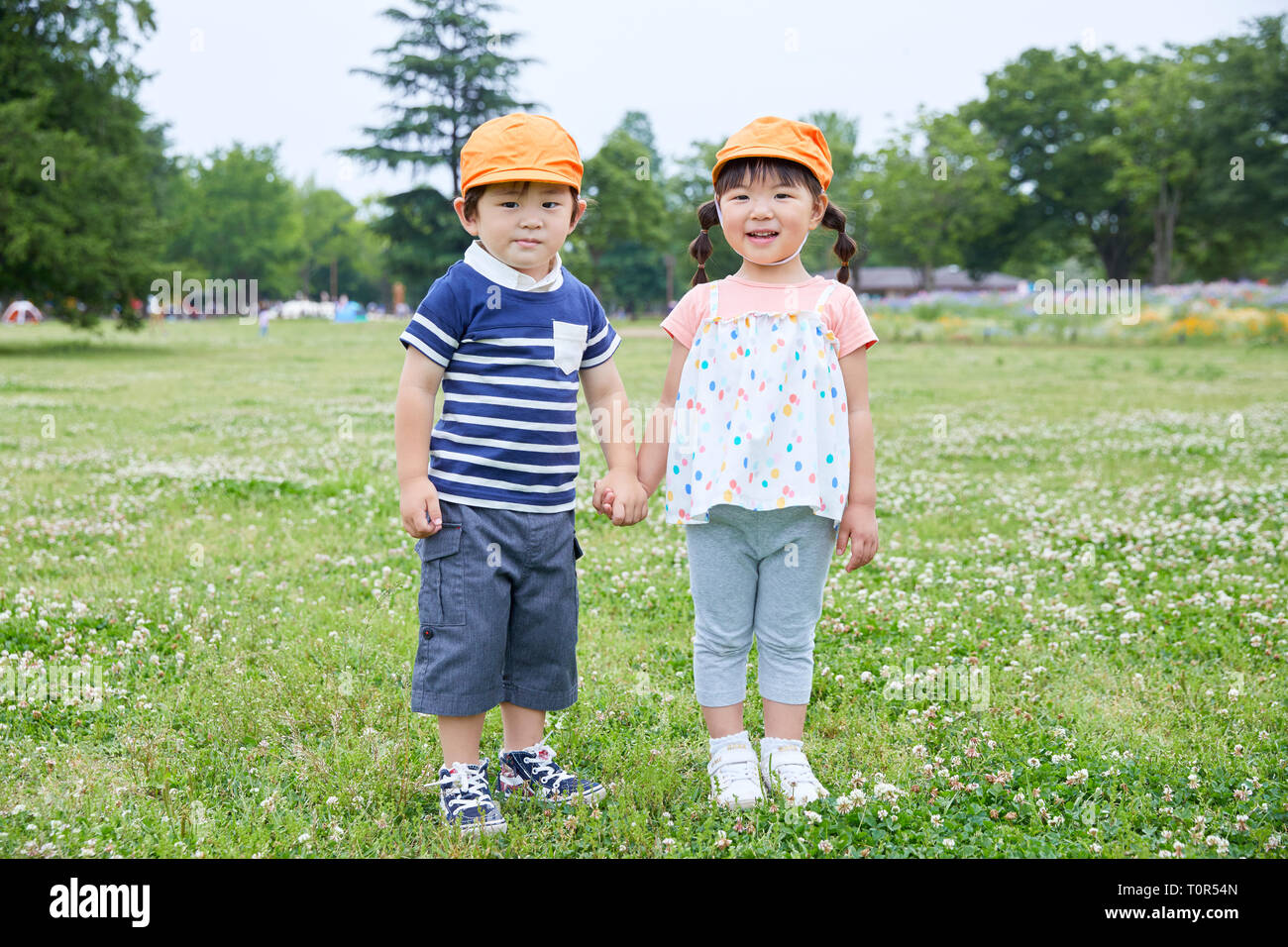 Japanese kids at a city park Stock Photo - Alamy