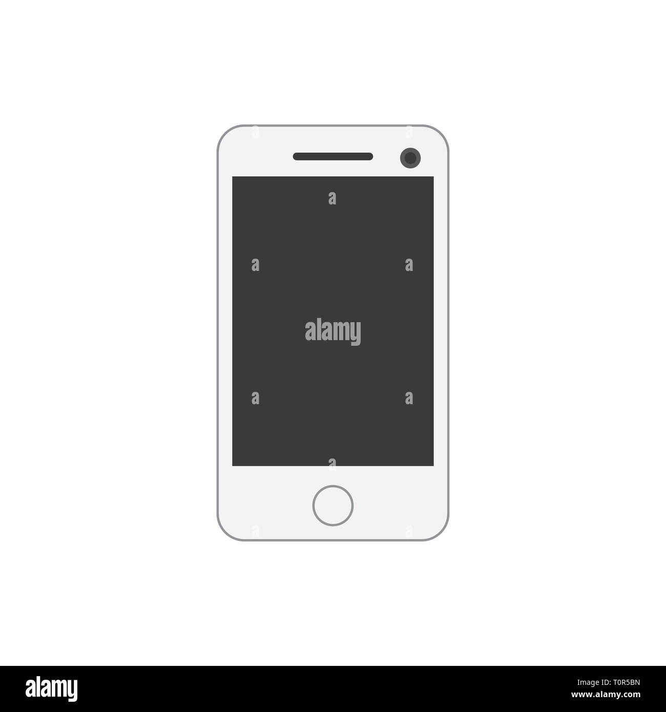 vector illustration modern phone icon design white color. clip art ...