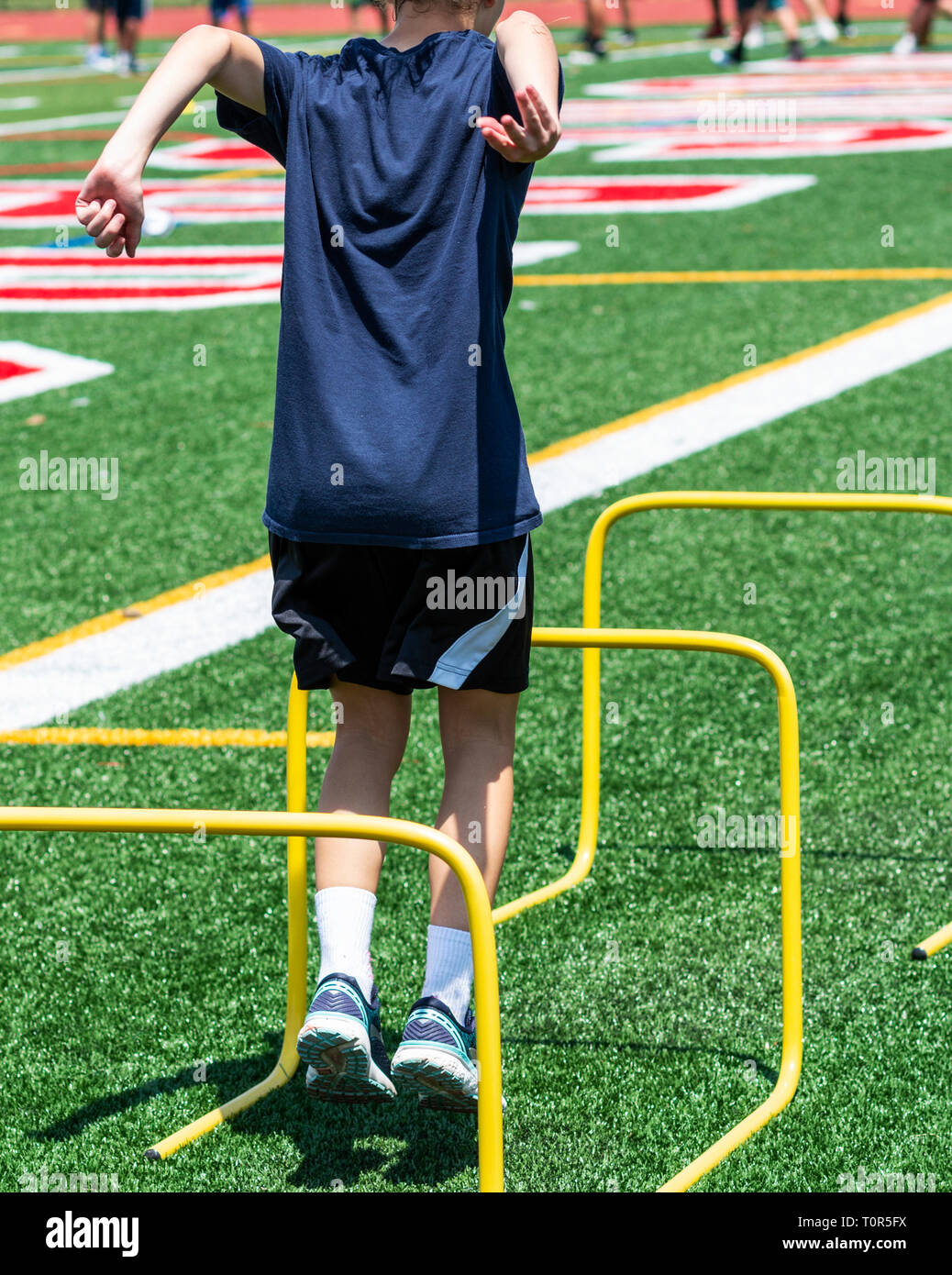 Hurdles on a track team hi-res stock photography and images - Alamy