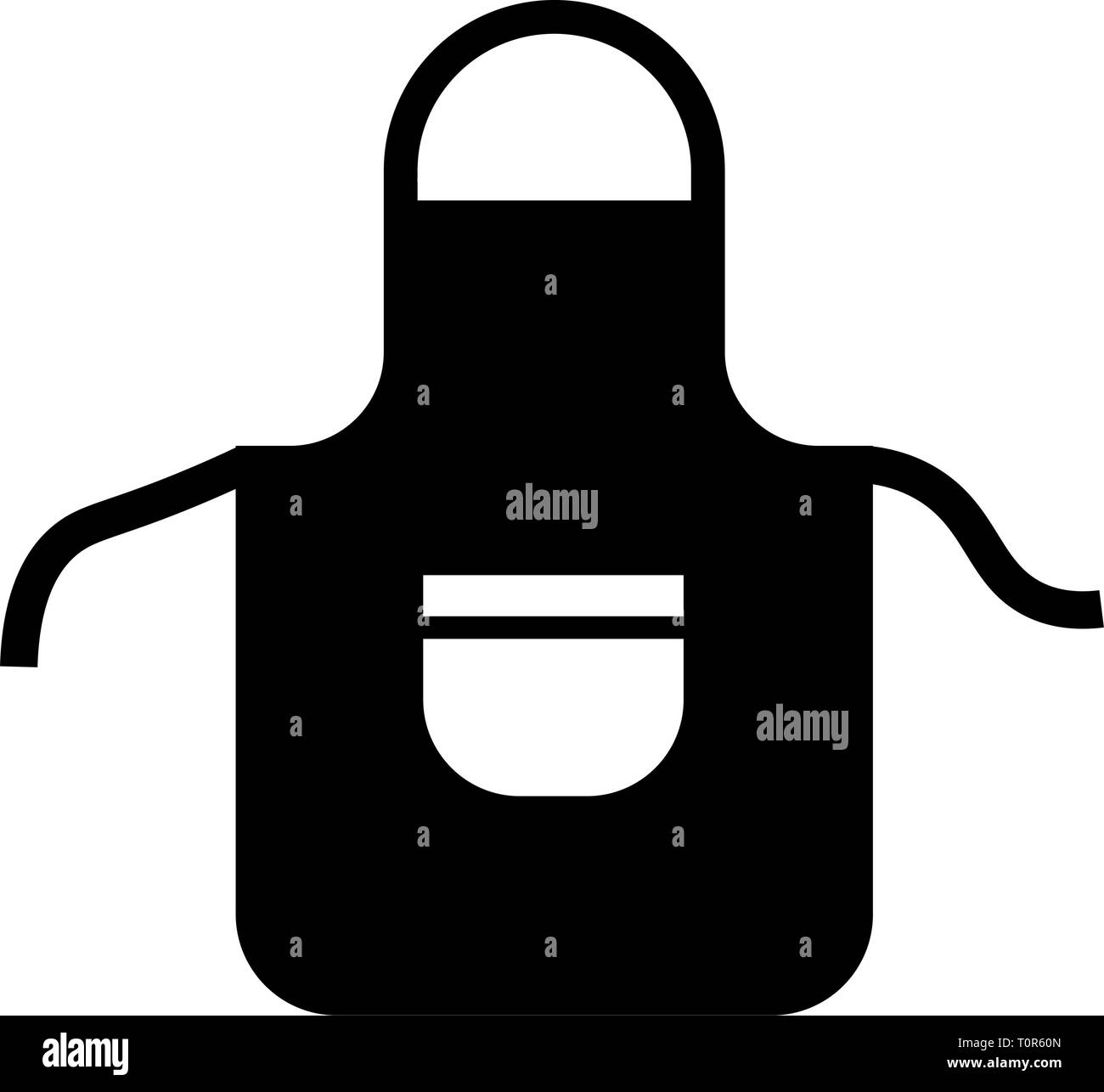 Kitchen Apron Icon Vector Stock Vector Image & Art - Alamy