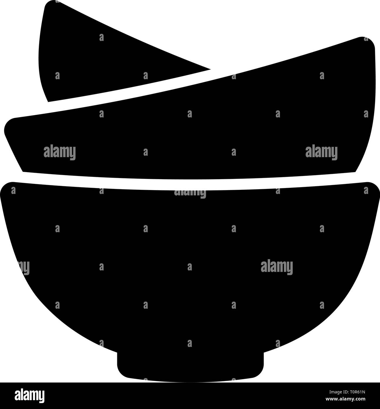 Bowls Icon Vector Stock Vector Image & Art - Alamy