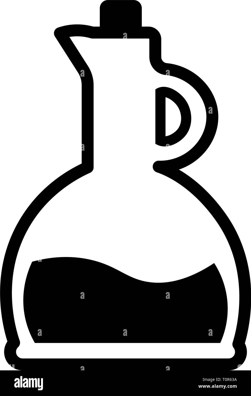 White vinegar in bottle Stock Vector Images - Alamy