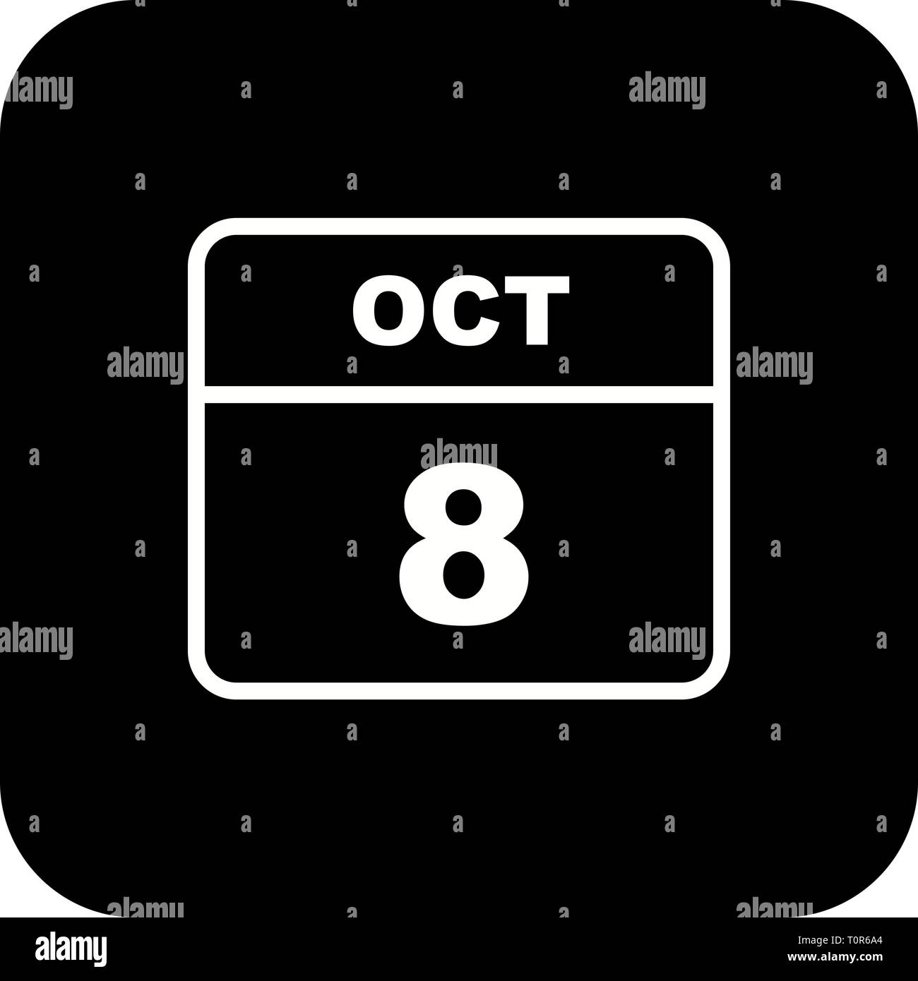 October 8th Black and White Stock Photos & Images - Alamy