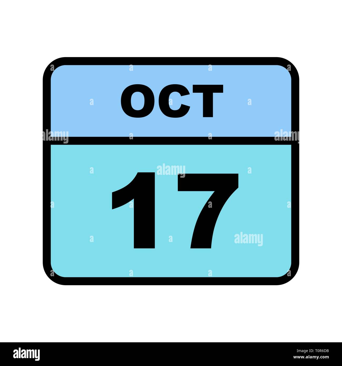 Calendar date 17th october hi-res stock photography and images - Alamy