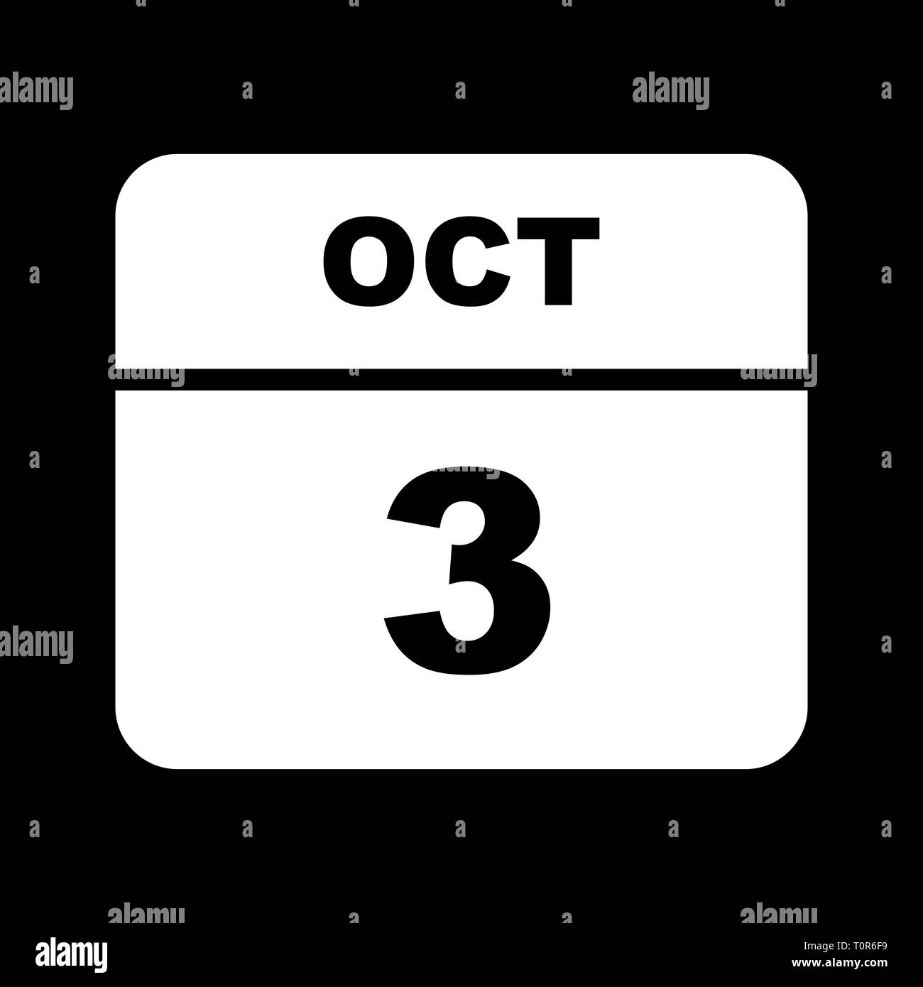 October 3 vector flat hi-res stock photography and images - Alamy