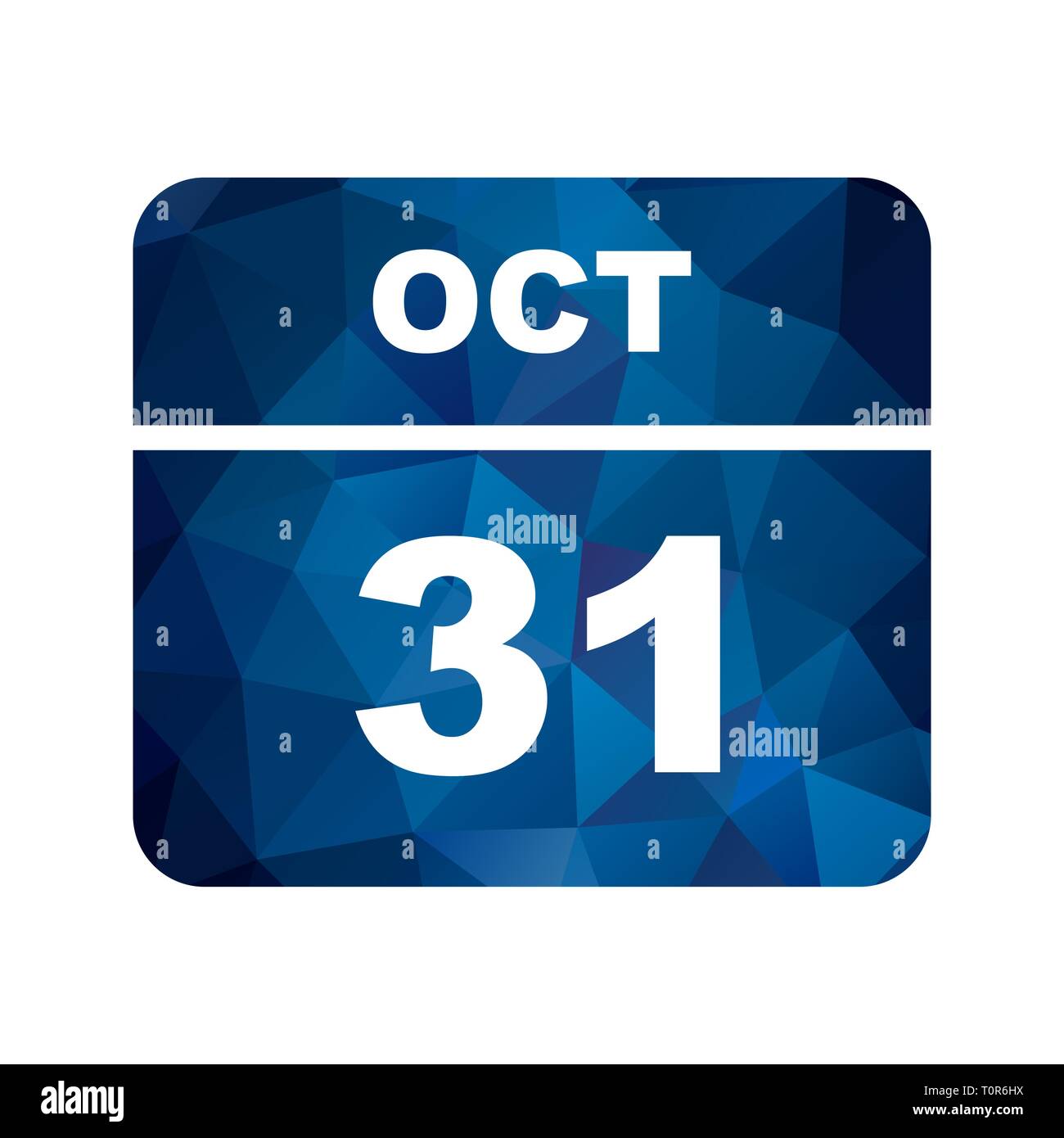 31 october calendar Cut Out Stock Images & Pictures - Alamy
