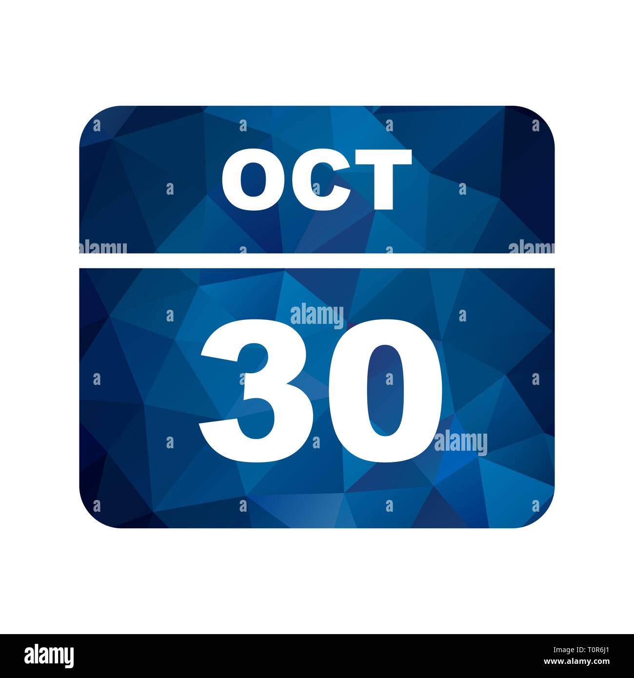 October 30th Date on a Single Day Calendar Stock Photo - Alamy