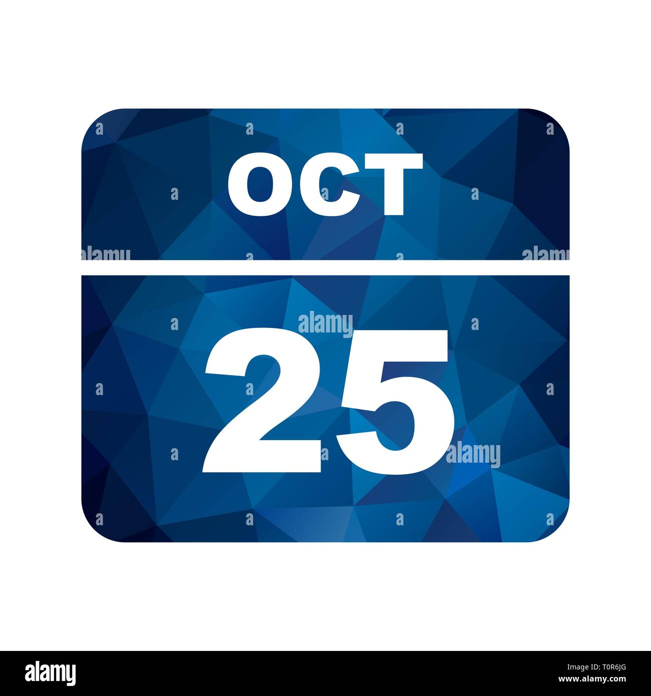 October 25th Date on a Single Day Calendar Stock Photo - Alamy