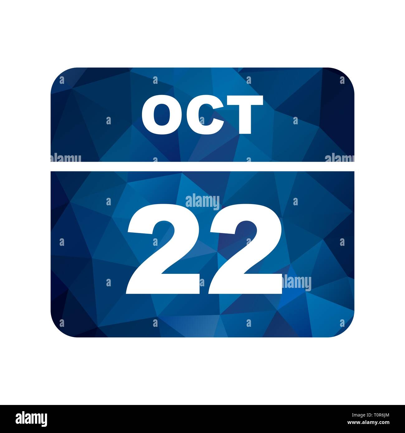 October 22nd Date on a Single Day Calendar Stock Photo - Alamy