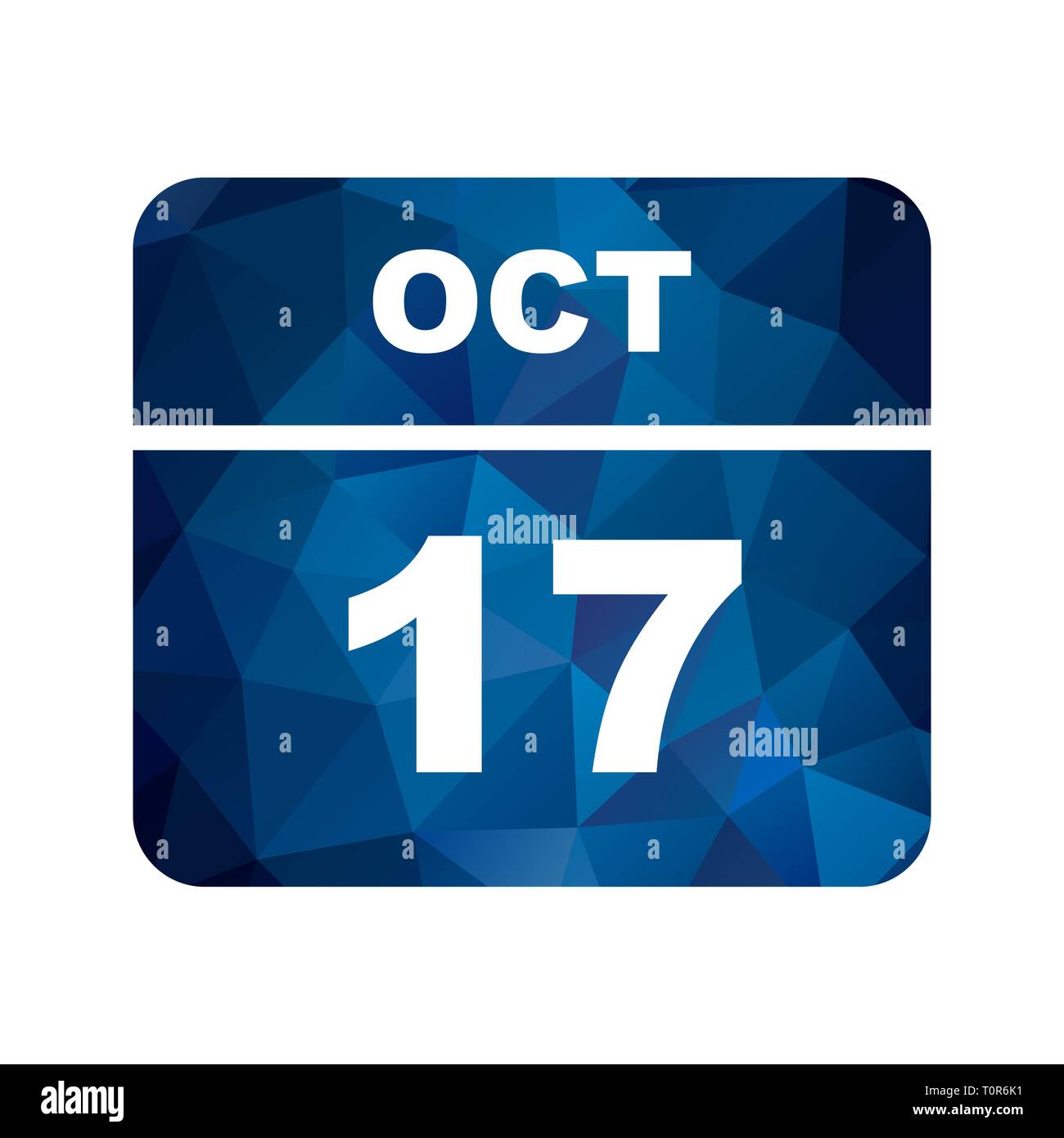 October 17th Date on a Single Day Calendar Stock Photo - Alamy