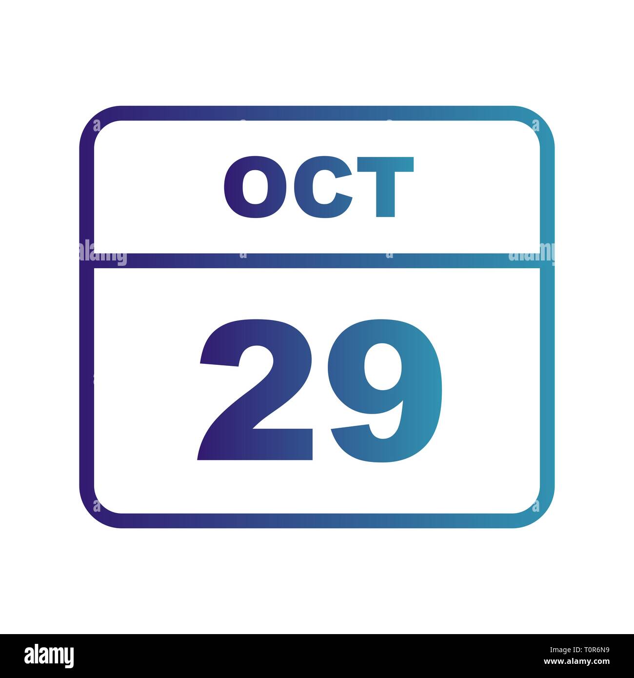 October 29th day 29 Cut Out Stock Images & Pictures - Alamy