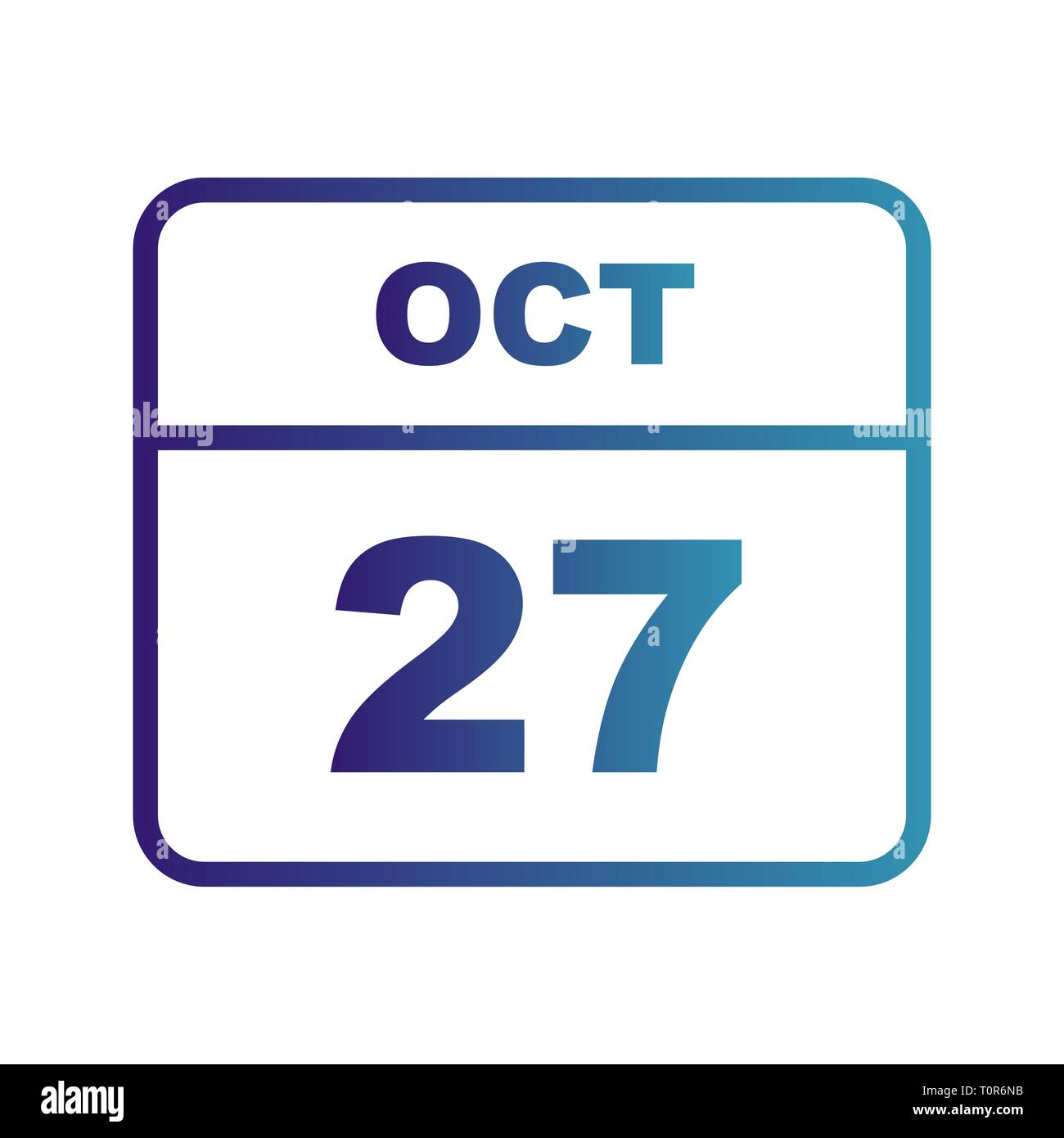 October 27th Cut Out Stock Images & Pictures - Alamy