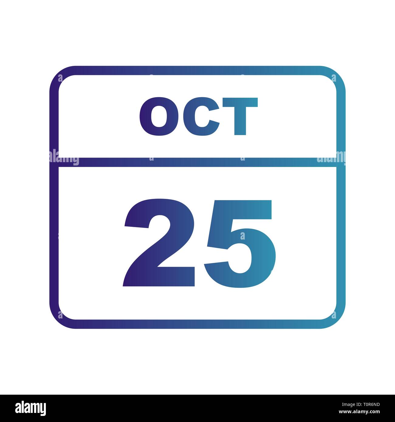 October 25th Cut Out Stock Images & Pictures - Alamy