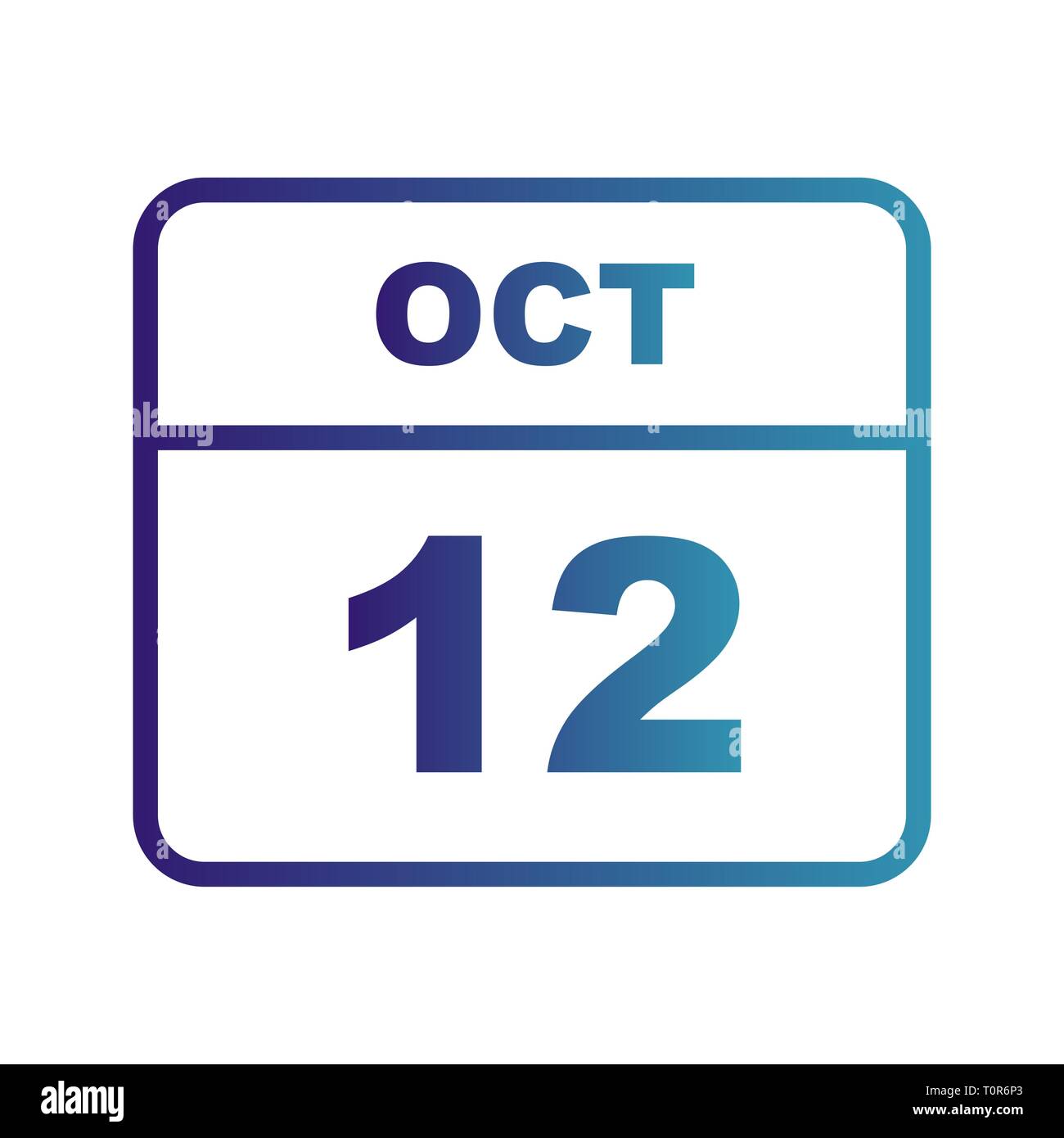 On october 12th Cut Out Stock Images & Pictures - Alamy