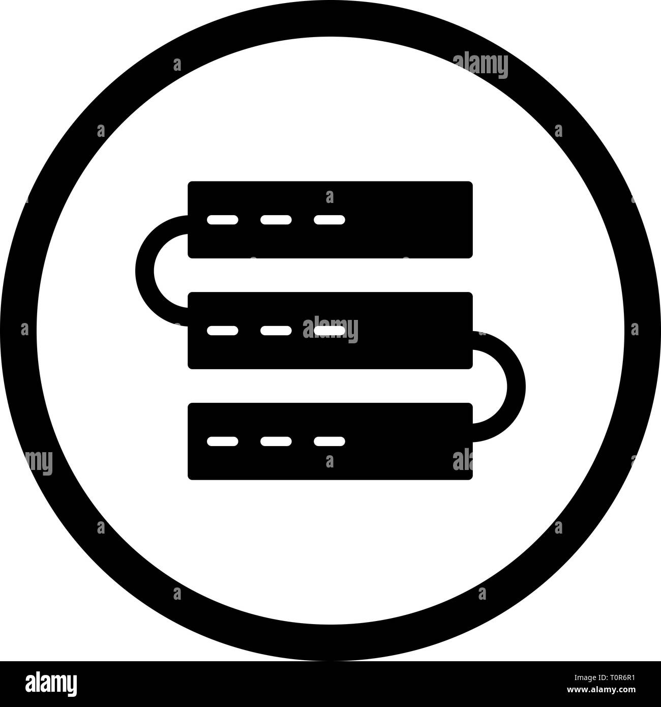 Illustration Servers Icon Stock Photo - Alamy