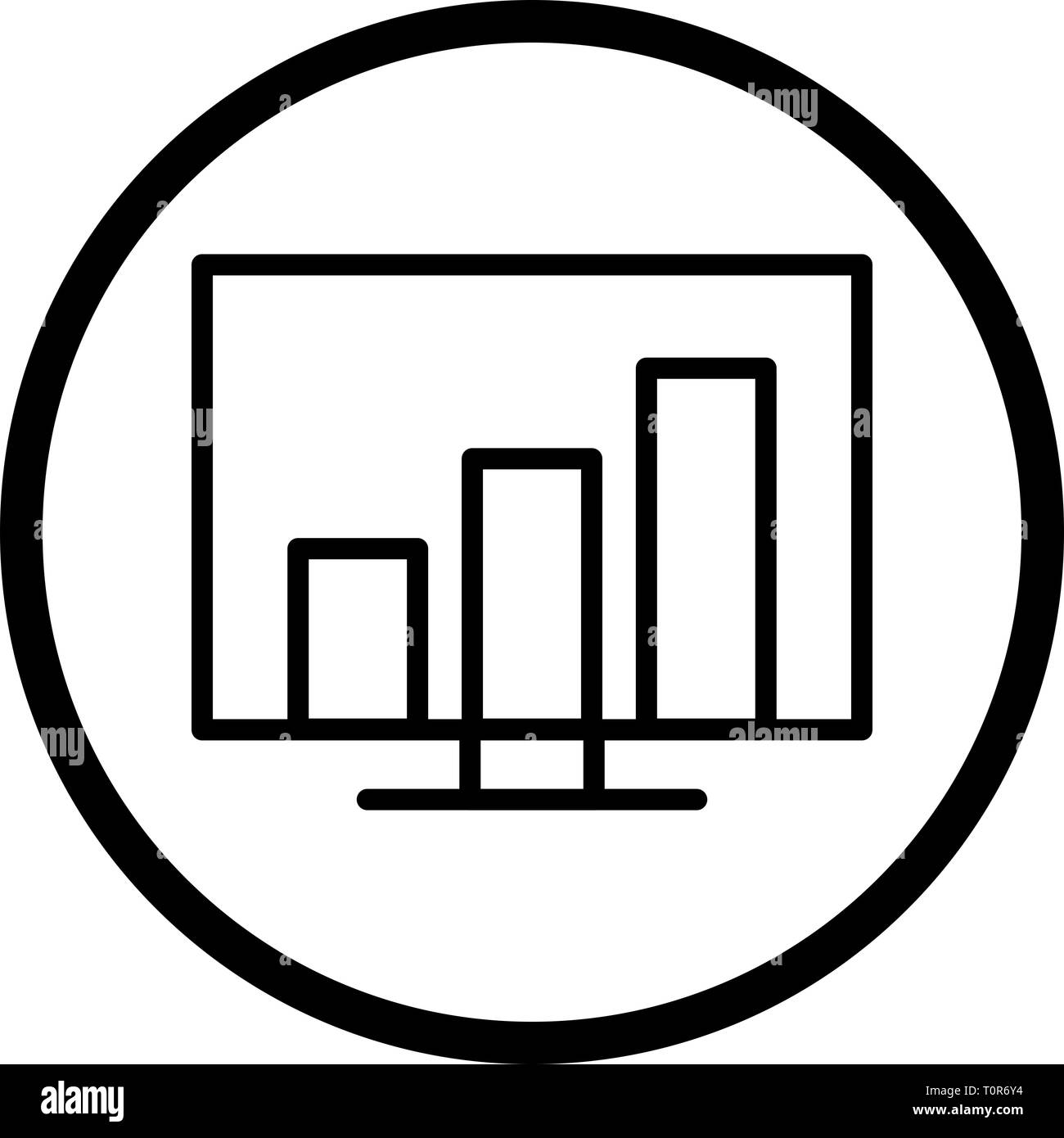 Illustration Stats Icon Stock Photo - Alamy
