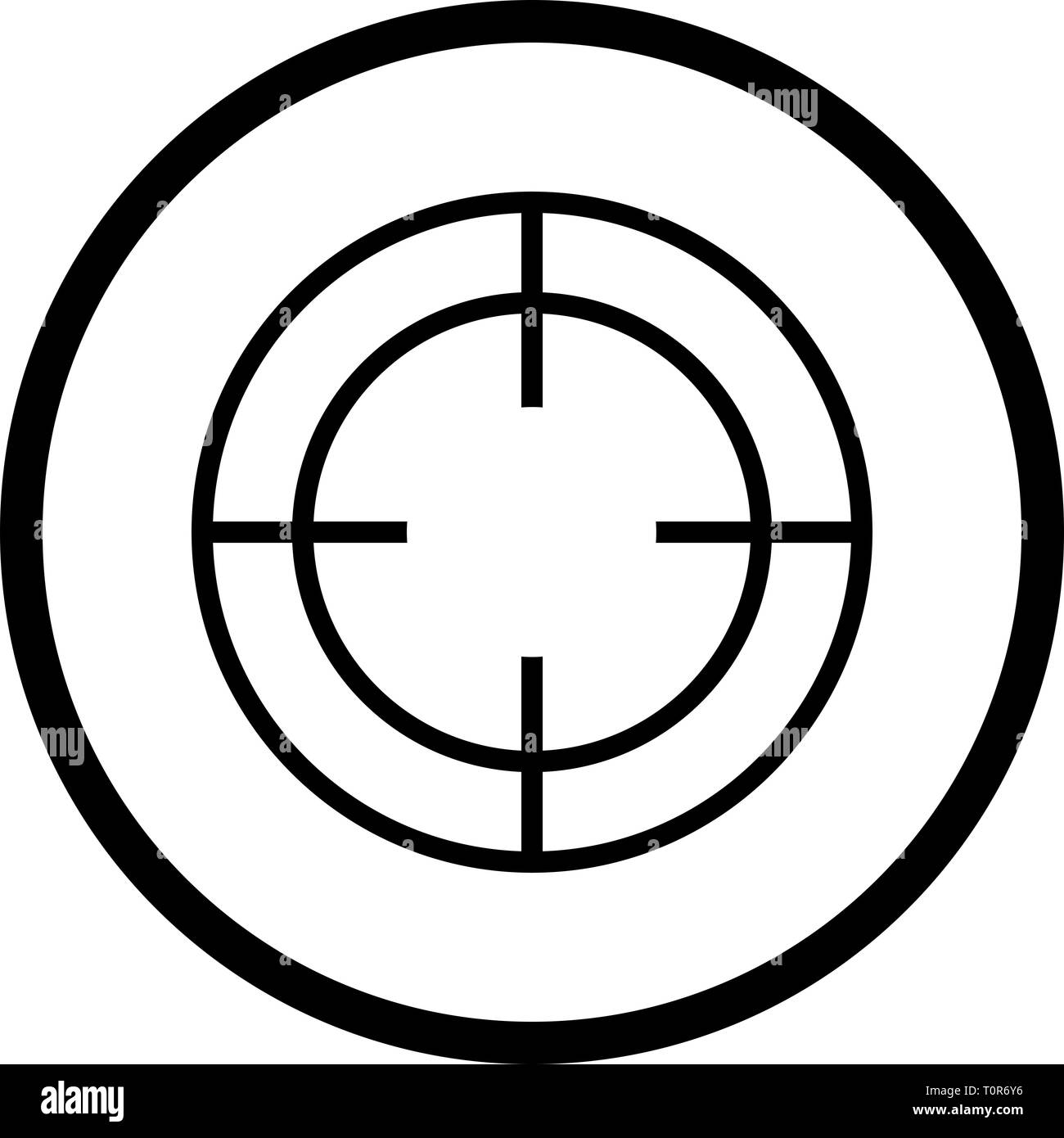 Illustration Target Icon Stock Photo - Alamy