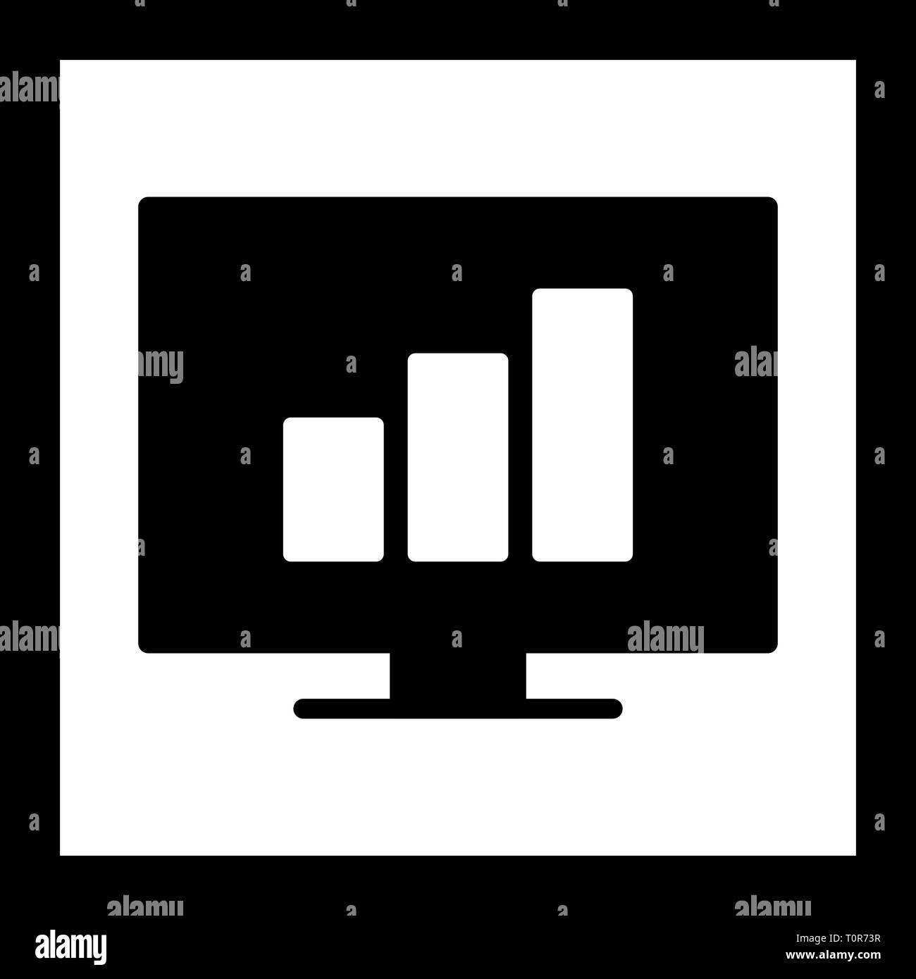 Illustration Stats Icon Stock Photo - Alamy