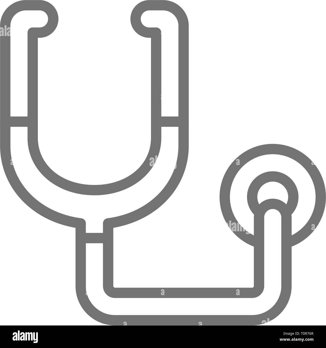 Stethoscope, medical equipment line icon Stock Vector Image & Art - Alamy