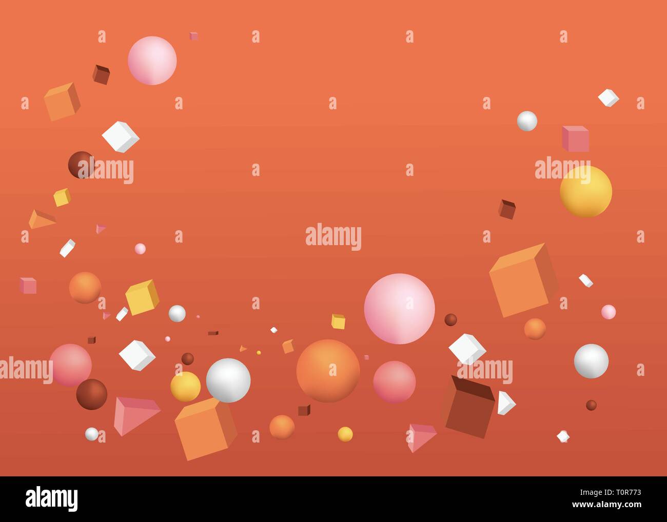 3d figures realistic vector primitives composition abstract minimalism ...