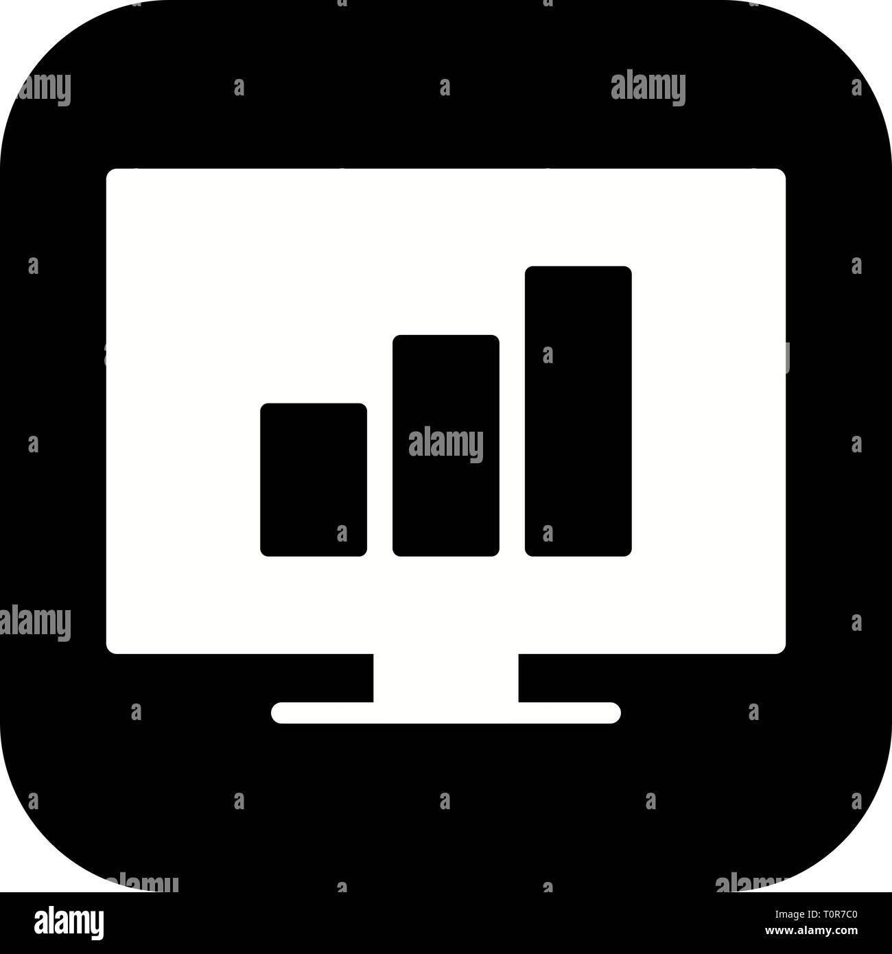 Illustration Stats Icon Stock Photo - Alamy