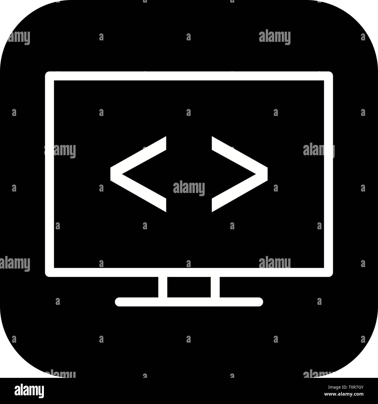 Illustration Code optimization Icon Stock Photo - Alamy