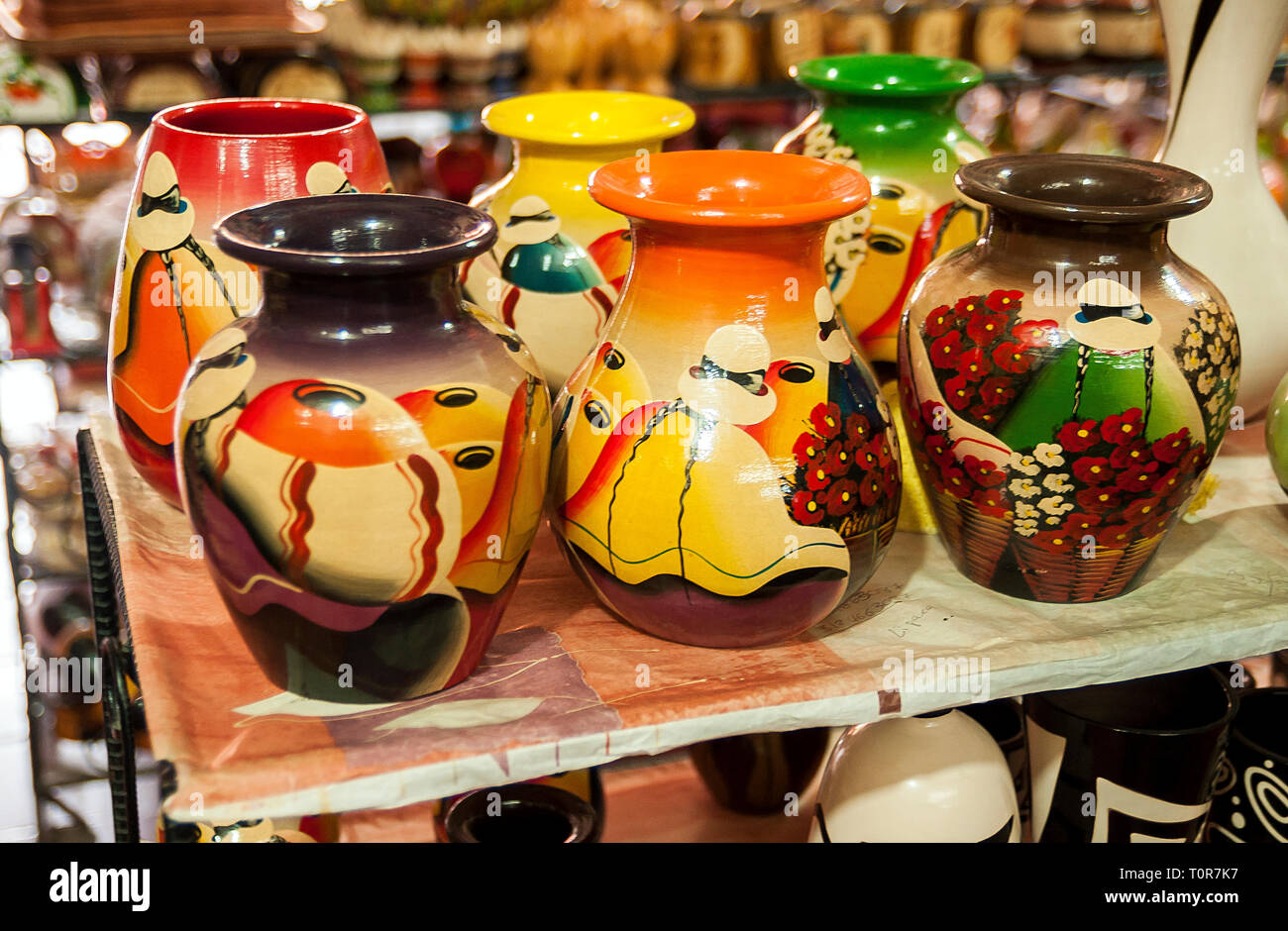 Beautiful Handicraft Works in Ráquira - Boyacá, Colombia Stock Photo ...