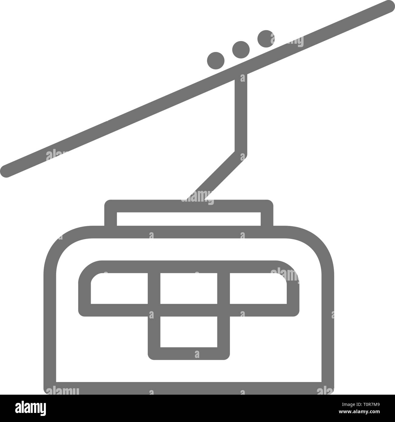 Ski rope lift Black and White Stock Photos & Images - Alamy