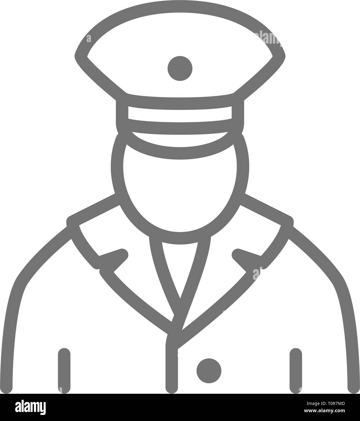 Train Conductor Drawing