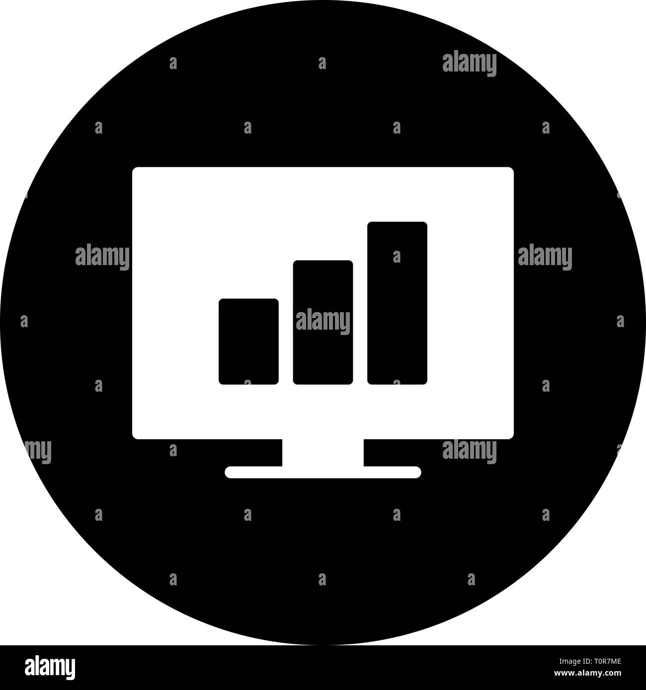 Illustration Stats Icon Stock Photo - Alamy