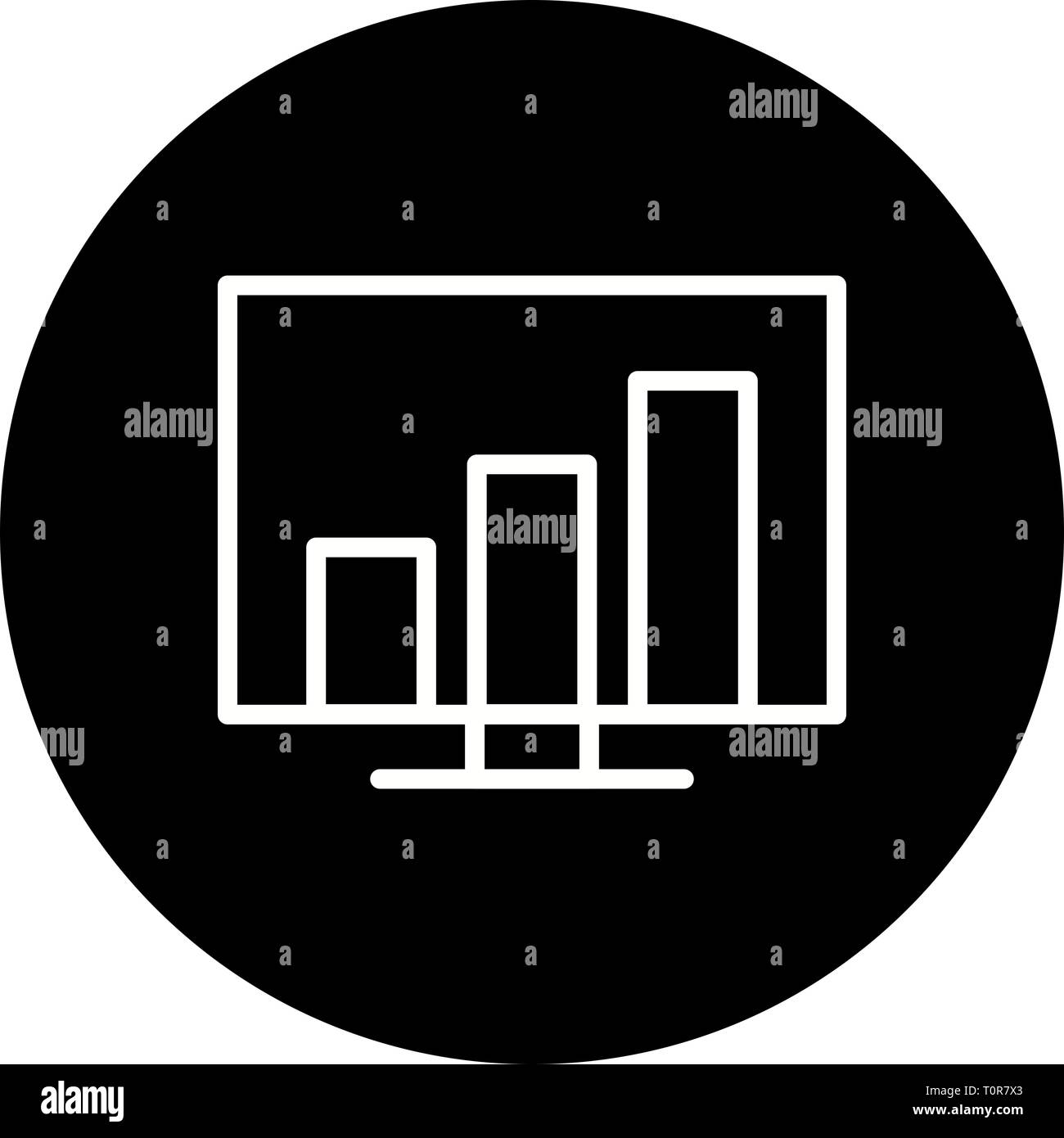 Illustration Stats Icon Stock Photo - Alamy
