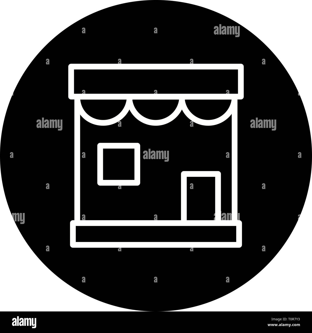 Illustration Shop Icon Stock Photo - Alamy