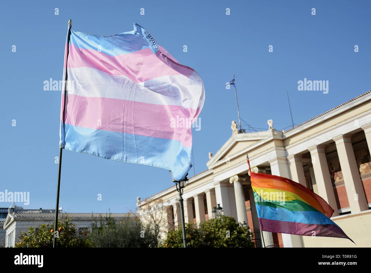 Flags of LGBTQI seen waving during the Anti-discrimination Walk 2019 on ...