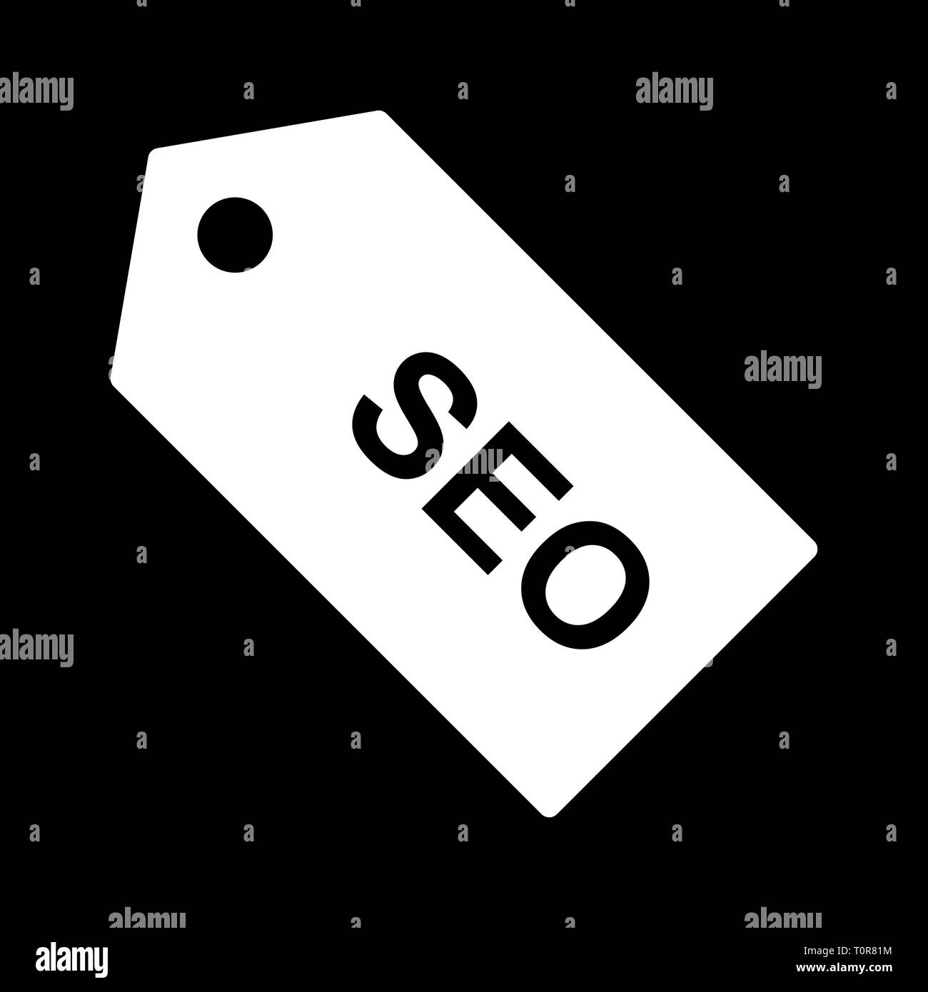 Illustration SEO Tag Icon Stock Photo - Alamy