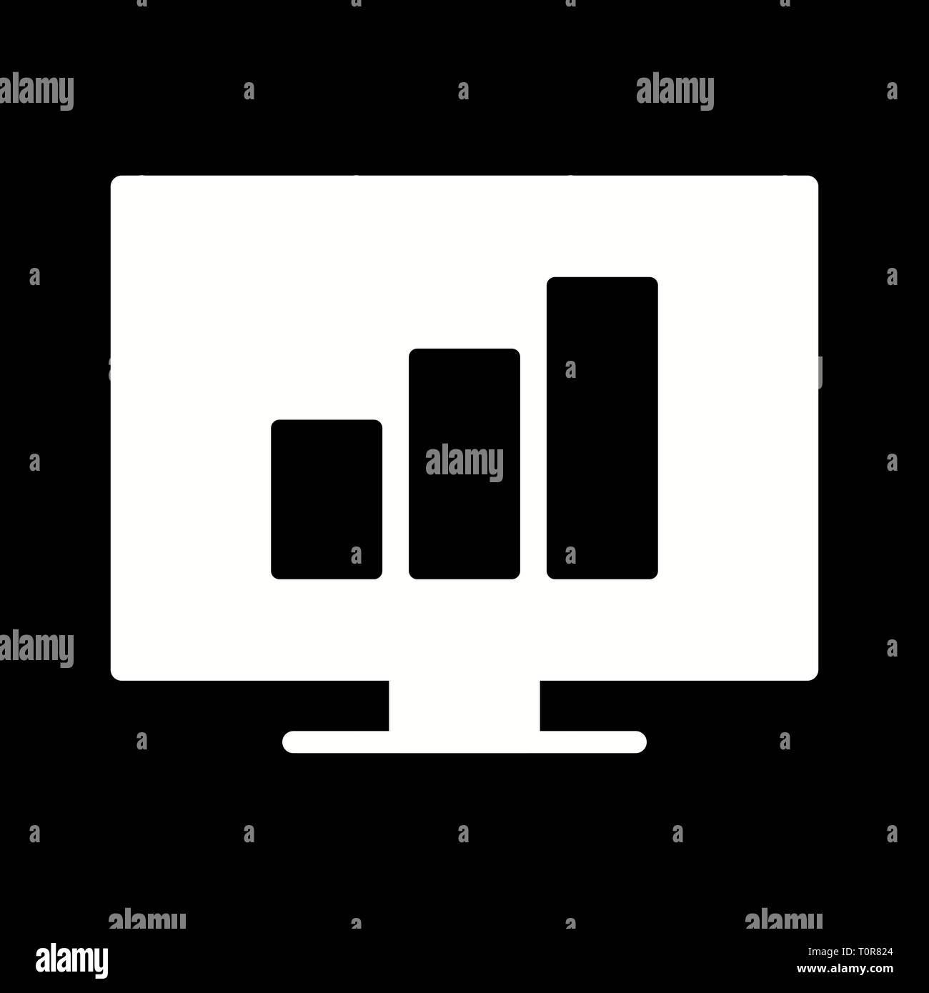 Illustration Stats Icon Stock Photo - Alamy