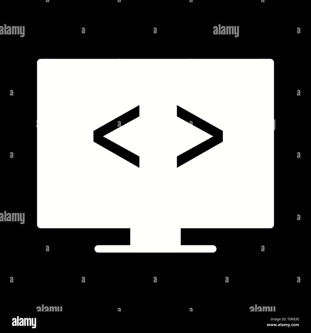 Illustration Code optimization Icon Stock Photo - Alamy