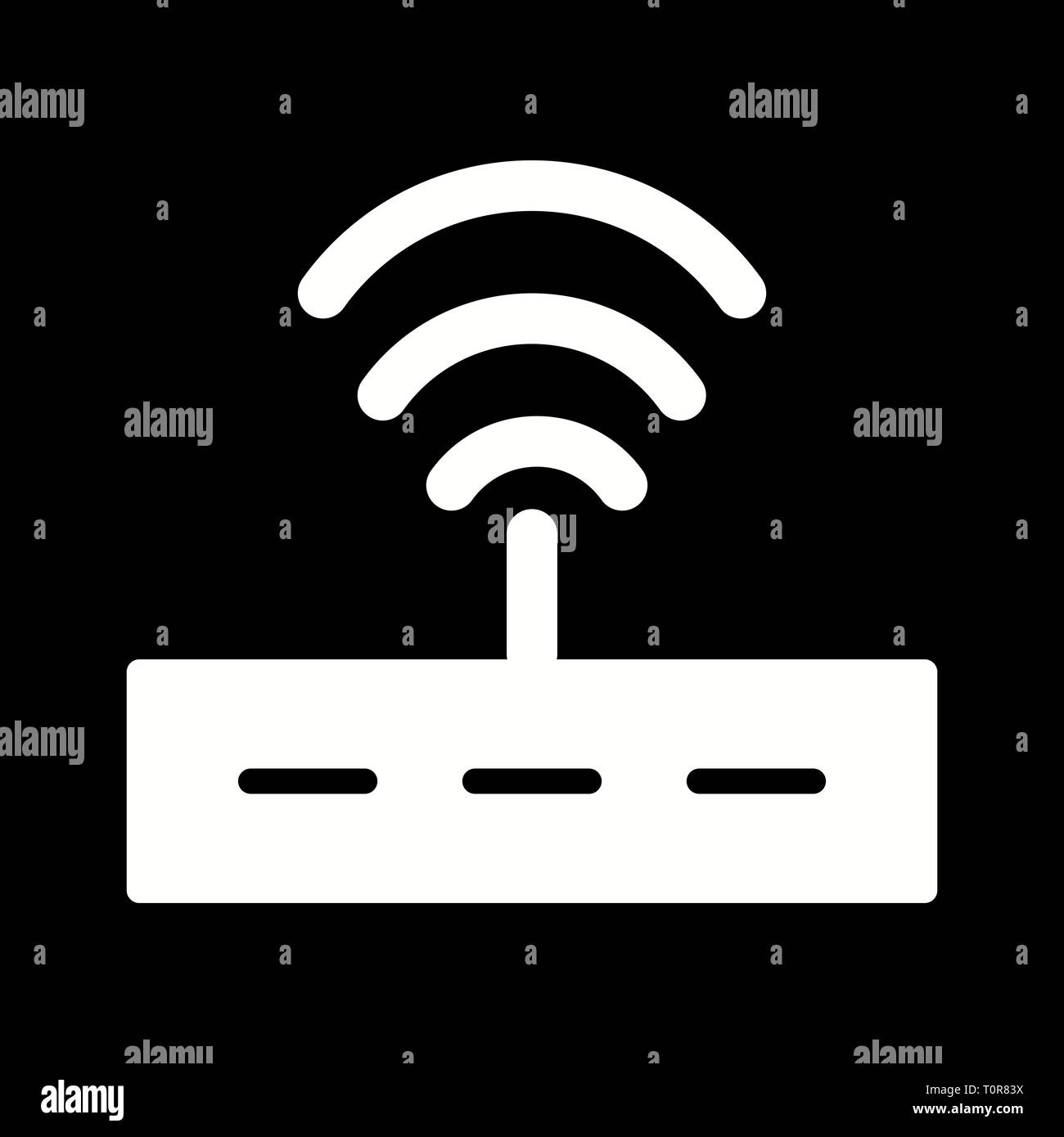 Illustration Router Icon Stock Photo - Alamy