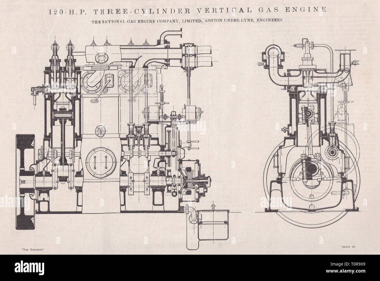 vertical gas engine Stock Photo - Alamy