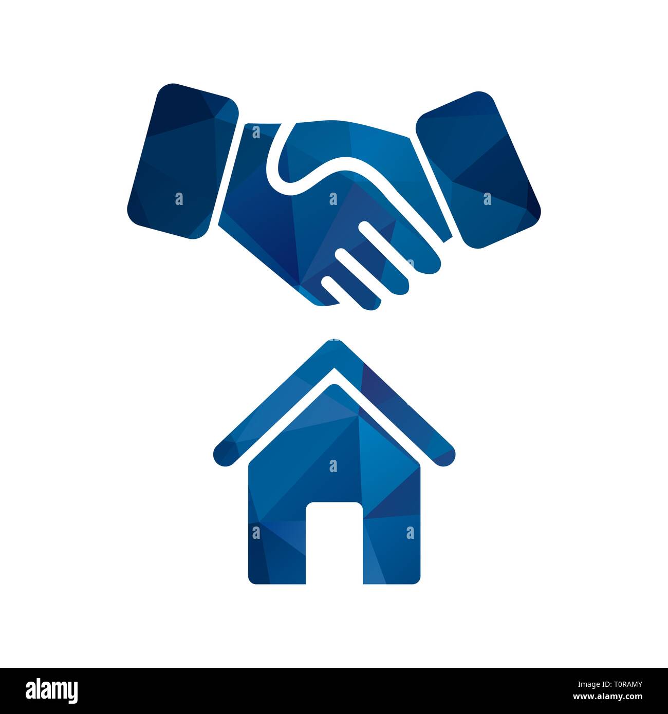 Illustration House Deal Icon Stock Photo - Alamy