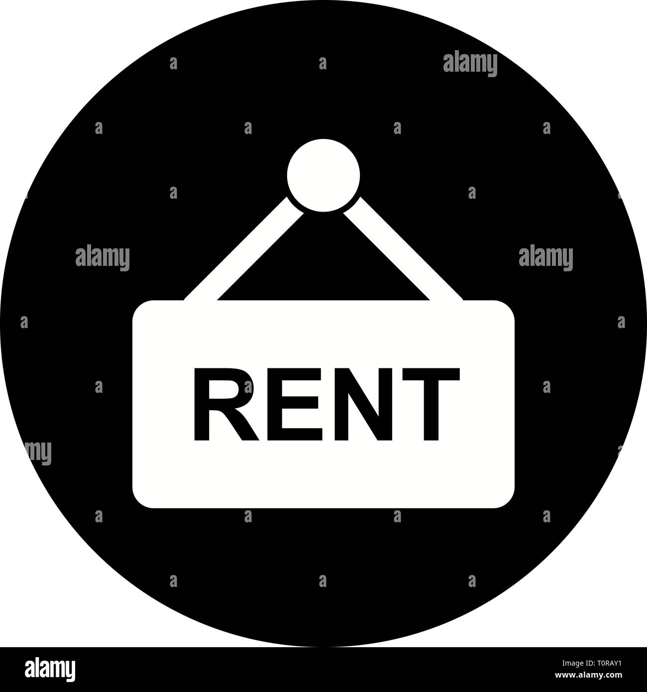 Illustration Rent Icon Stock Photo - Alamy