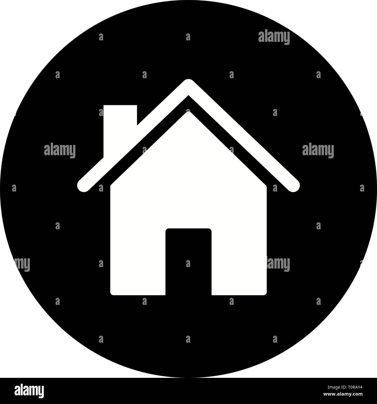 Illustration House Icon Stock Photo - Alamy