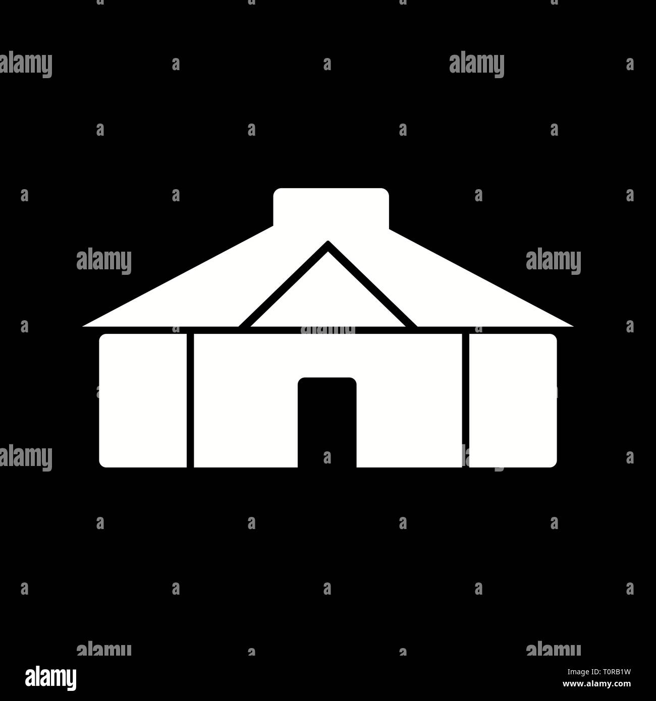 Illustration Yurt Icon Stock Photo - Alamy