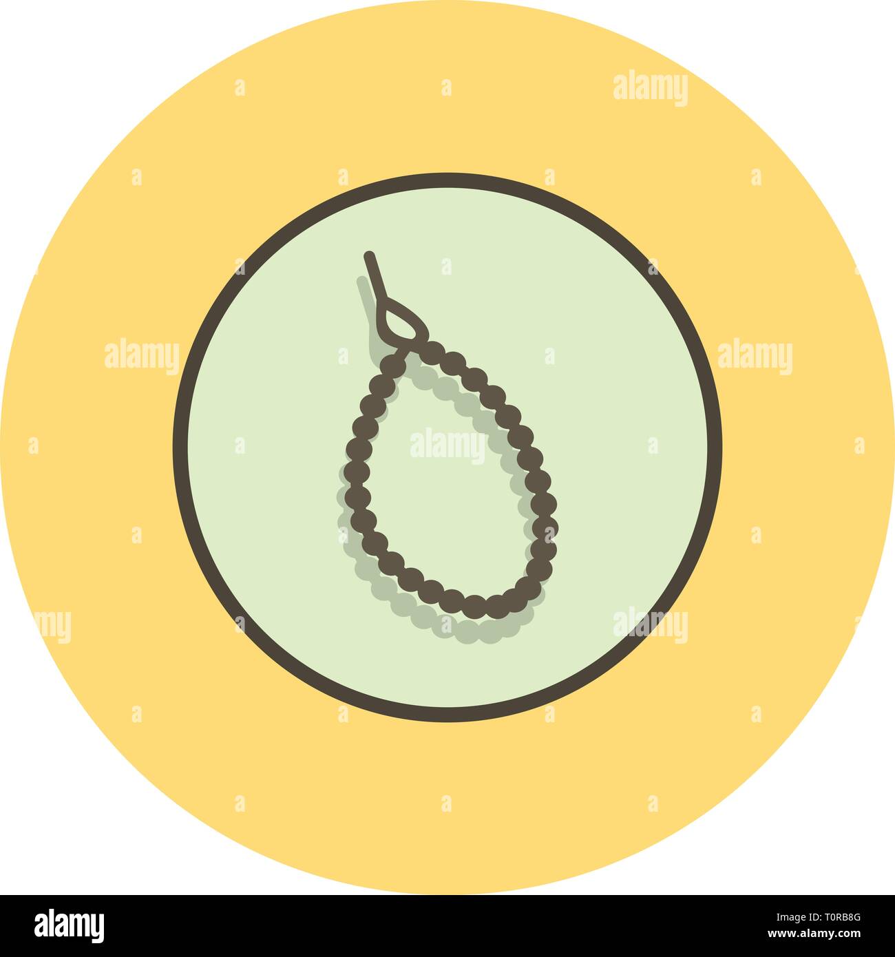 Illustration Bead Icon Stock Photo - Alamy