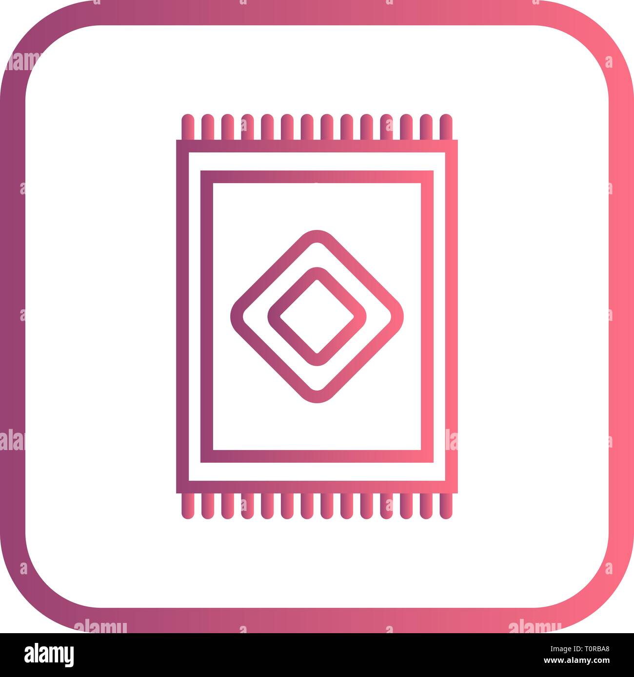 Illustration Rug Icon Stock Photo - Alamy