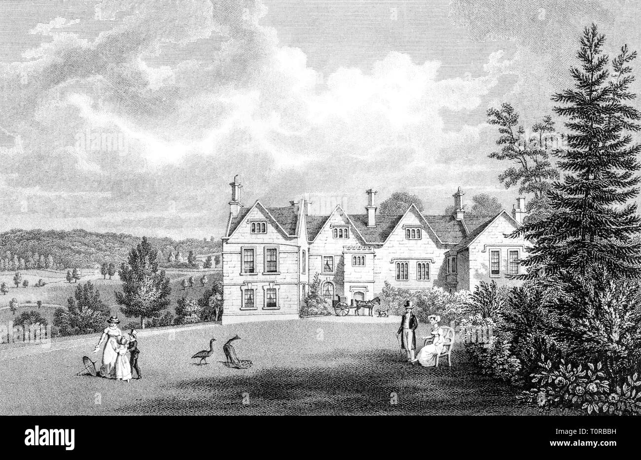 An engraving of Prinknash Park the Seat of Thomas Jones Howell ...